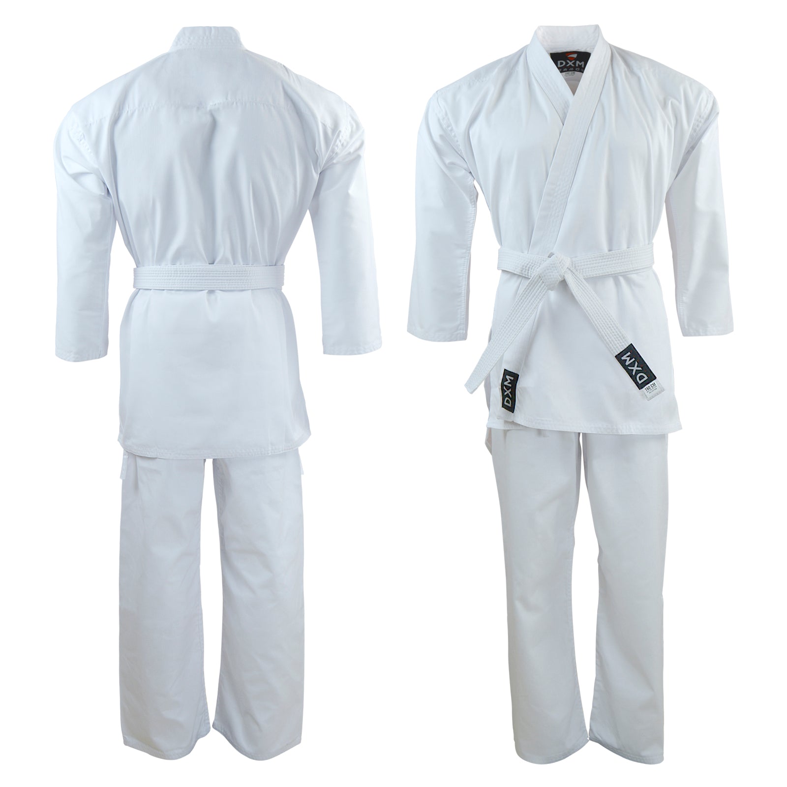 DXM SPORTS Karate Gi Uniform for Kids & Adults - White